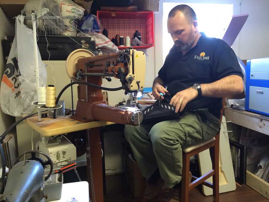 Photos: Veteran turns passion for leather into business