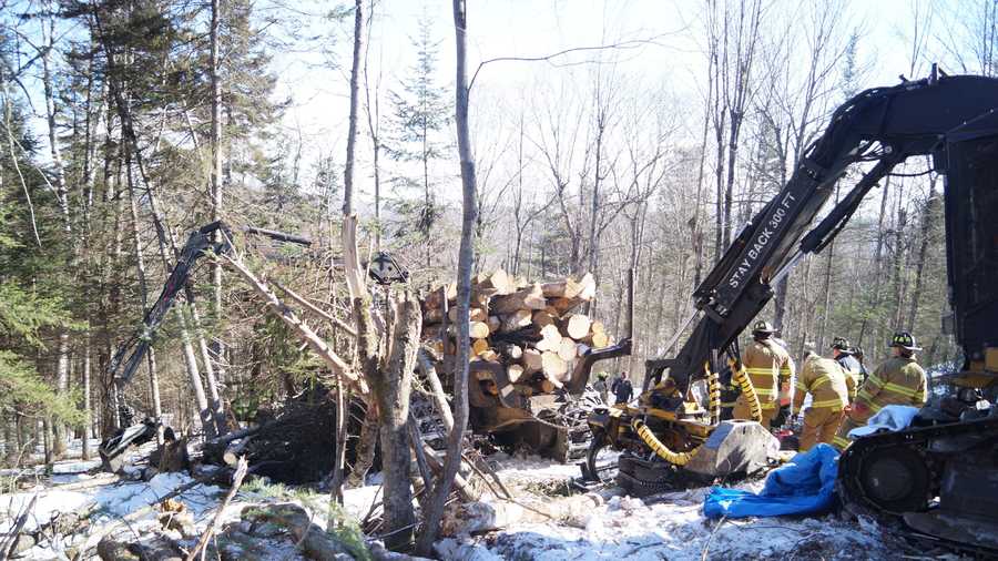 Phillips man trapped for 2 hours under logging equipment