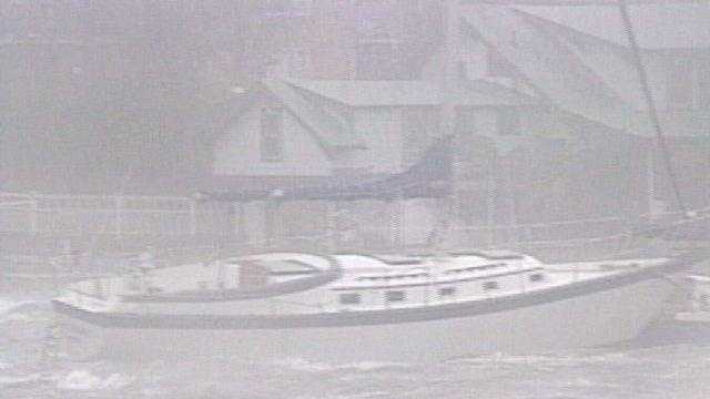 Images show damage from Hurricane Bob in New England in 1991