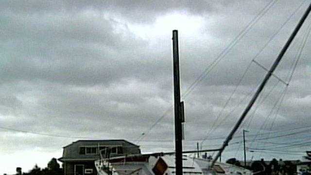 Images show damage from Hurricane Bob in New England in 1991