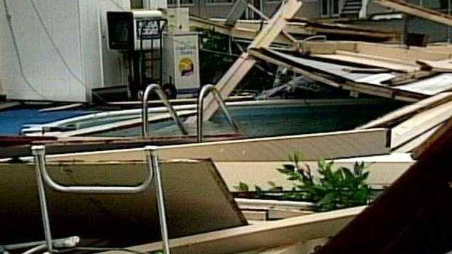 Images show damage from Hurricane Bob in New England in 1991