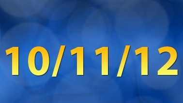 What are you doing for 10/11/12?