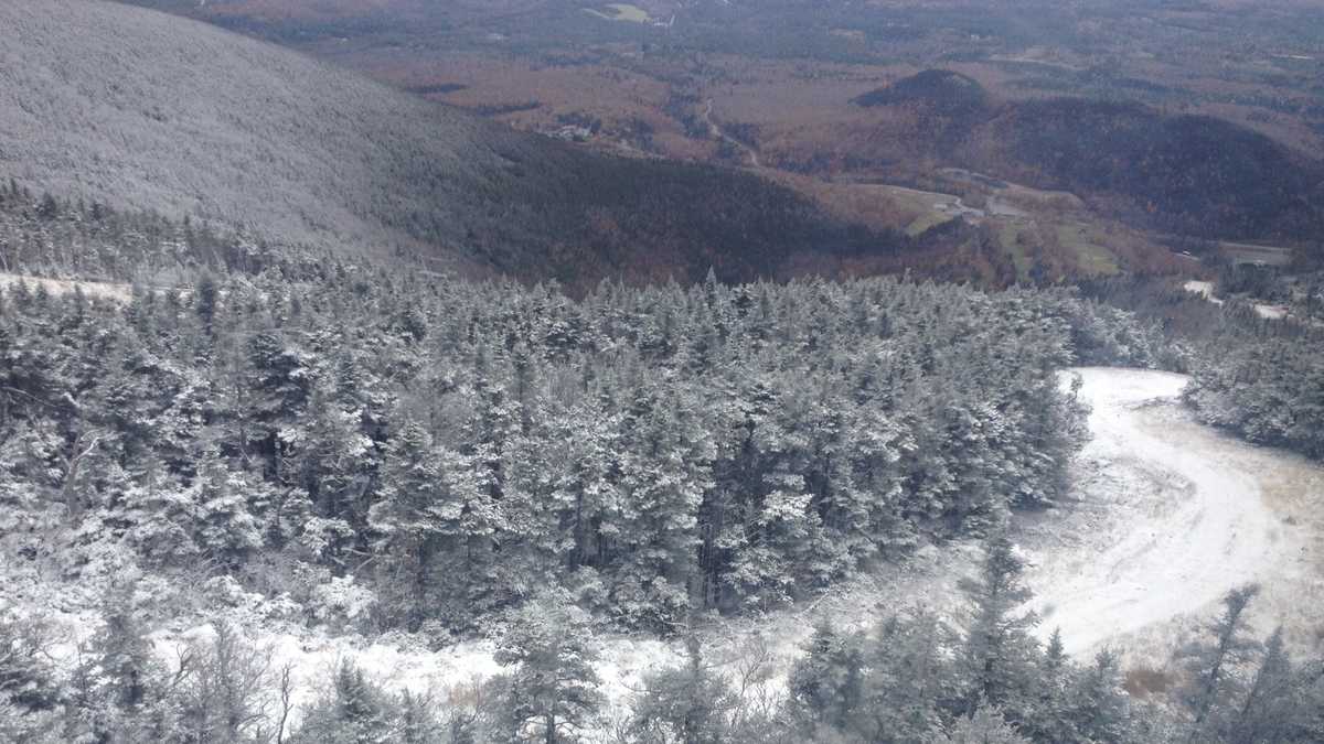 Images: Snow falls on mountains of Northern NH