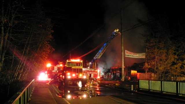 Images: Fire burns New Durham home