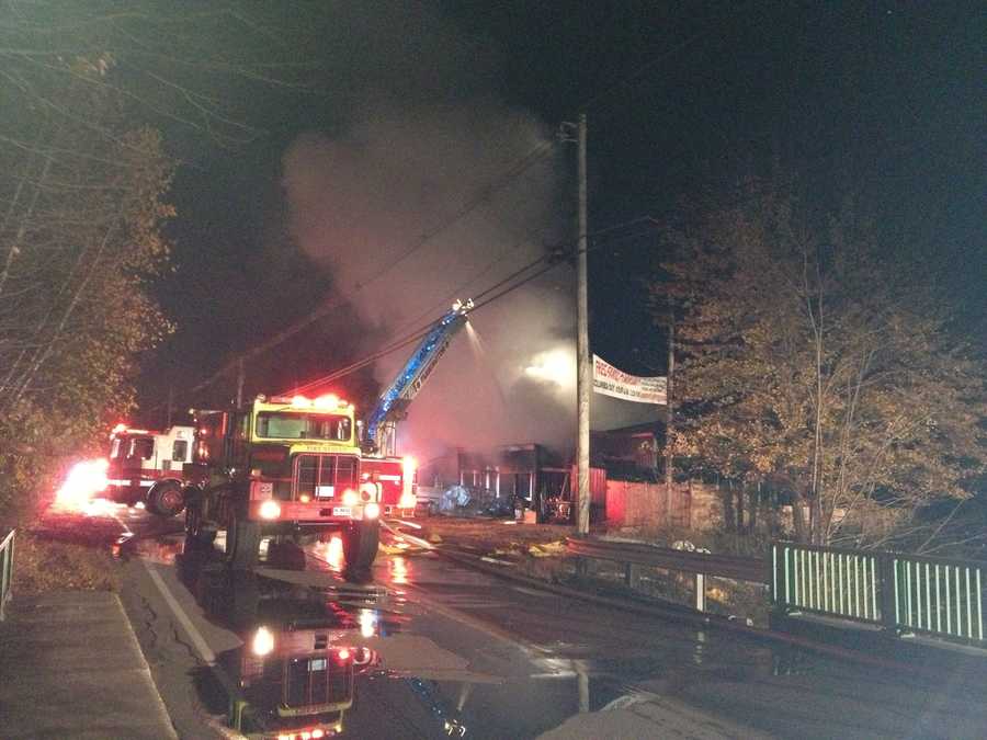 Images: Fire burns New Durham home