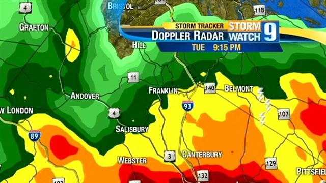 Images: Radar shows possible microburst hitting Franklin