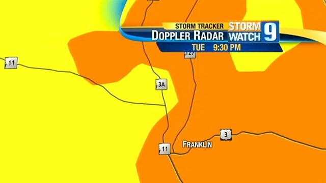 Images: Radar shows possible microburst hitting Franklin