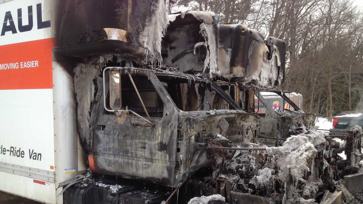 U-Haul trucks burned in suspicious fire