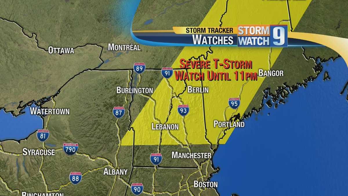 Severe thunderstorm watch issued for most of NH