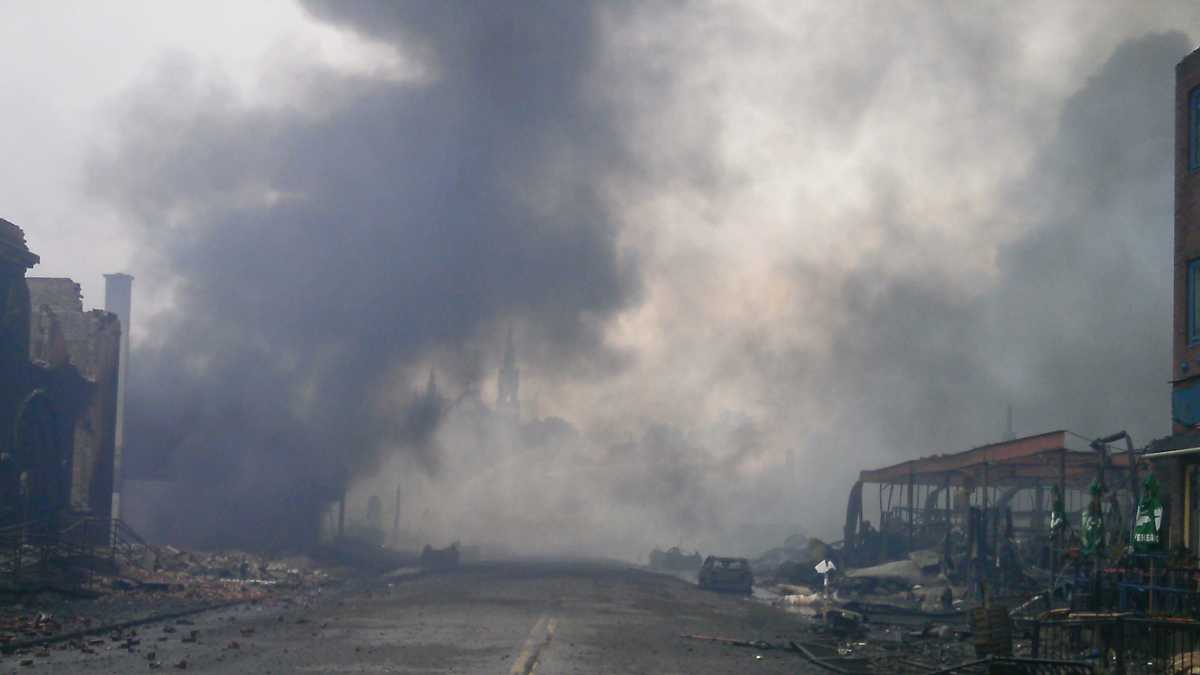 Photos: Train explosion devastates Quebec town