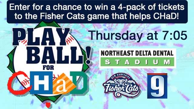 Enter to win 4 tickets to Play Ball! for CHaD event, Fisher Cats game!
