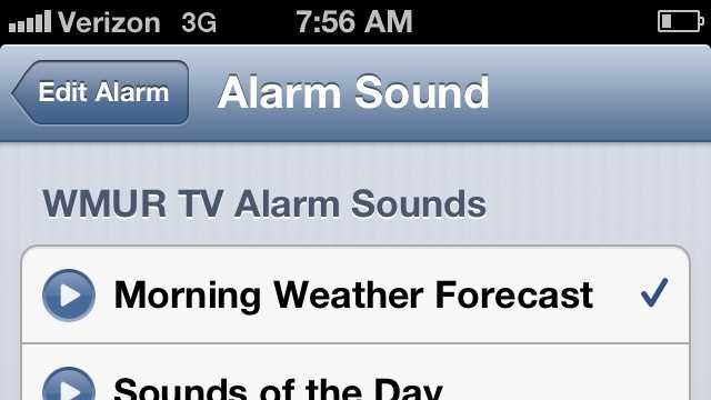 Download the WMUR Alarm Clock App