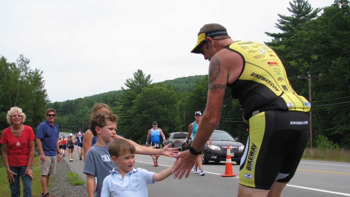 Formerly overweight man fulfills promise, competes in Ironman