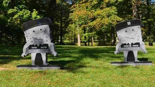 Family, cemetery at odds over pair of granite SpongeBob headstones
