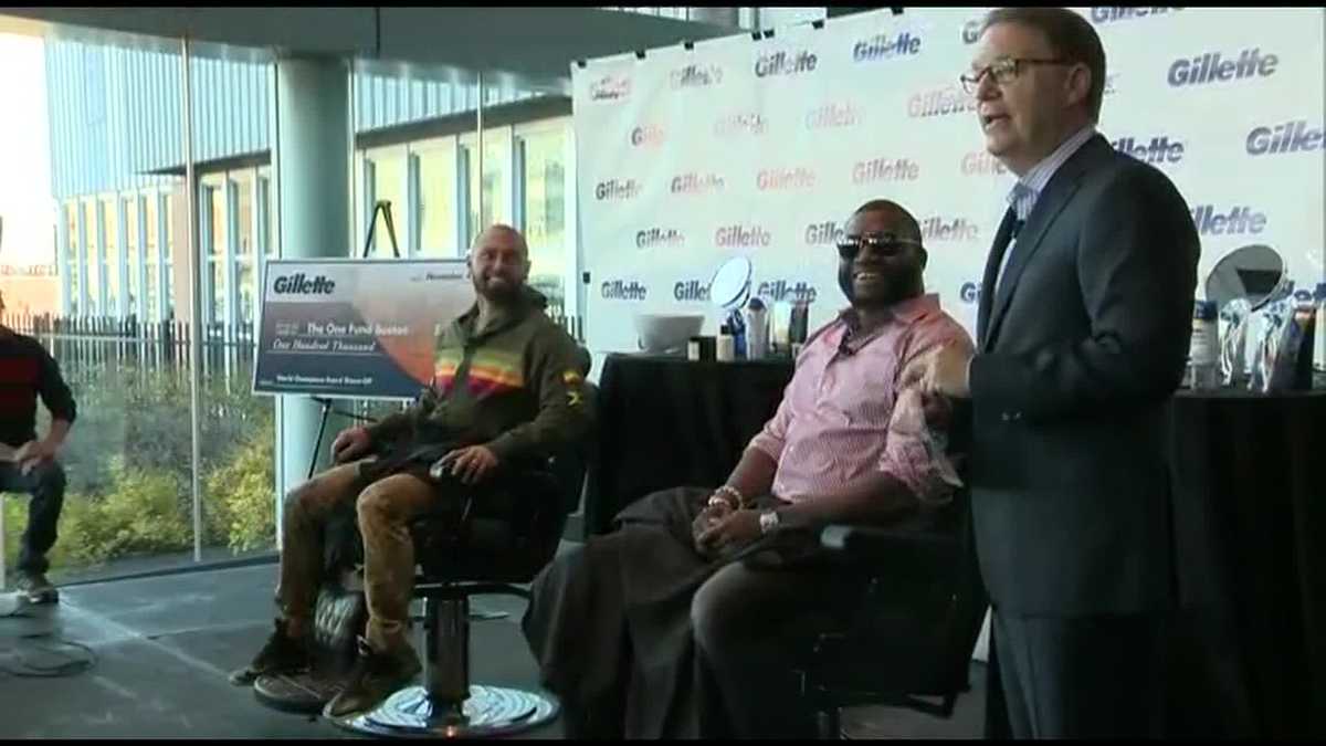 Boston Red Sox stars shave off beards for charity
