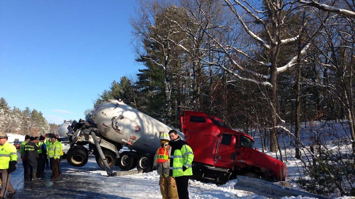 Images: Propane tanker crashes on I-293