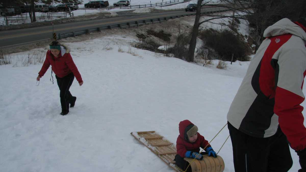 Photos: Sledding in New Hampshire