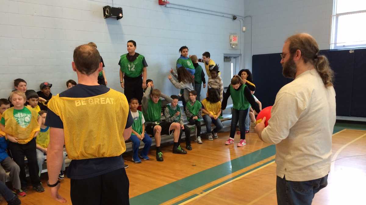 Photos: Kids at Manchester Boys & Girls Club play beep kickball
