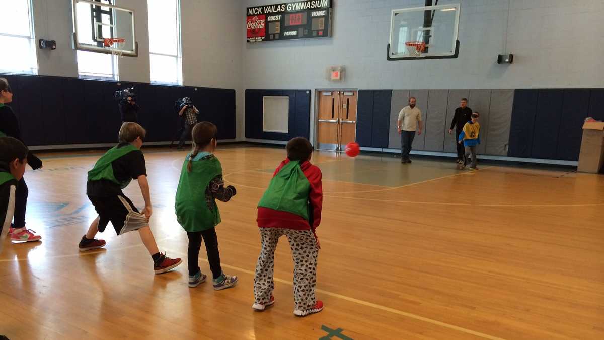Photos: Kids at Manchester Boys & Girls Club play beep kickball