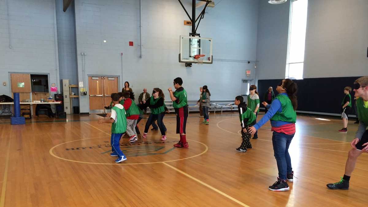 Photos: Kids at Manchester Boys & Girls Club play beep kickball