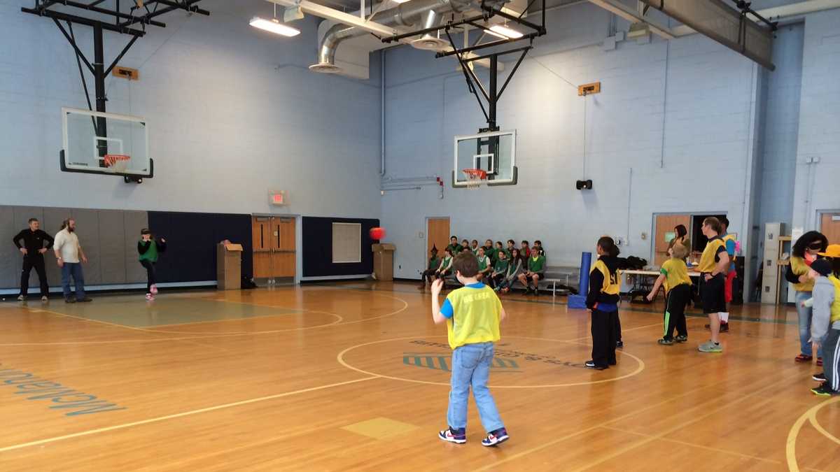 Photos: Kids at Manchester Boys & Girls Club play beep kickball