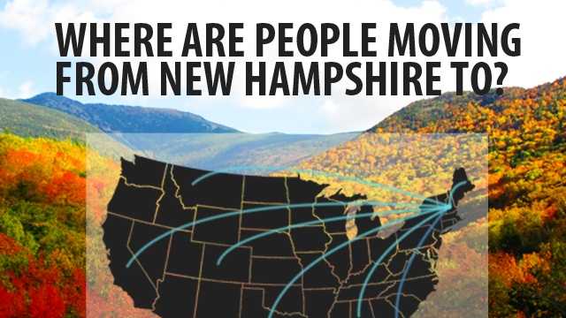 Where are departing New Hampshire residents moving to?