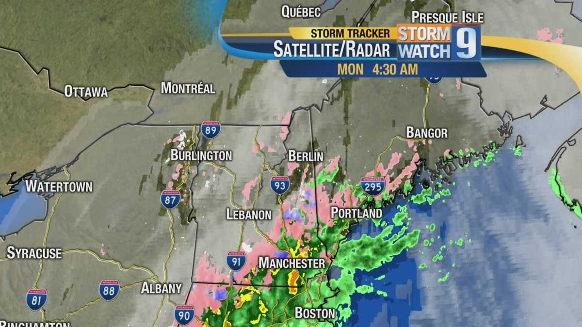 Heavy rain leads to slick surfaces, minor flooding