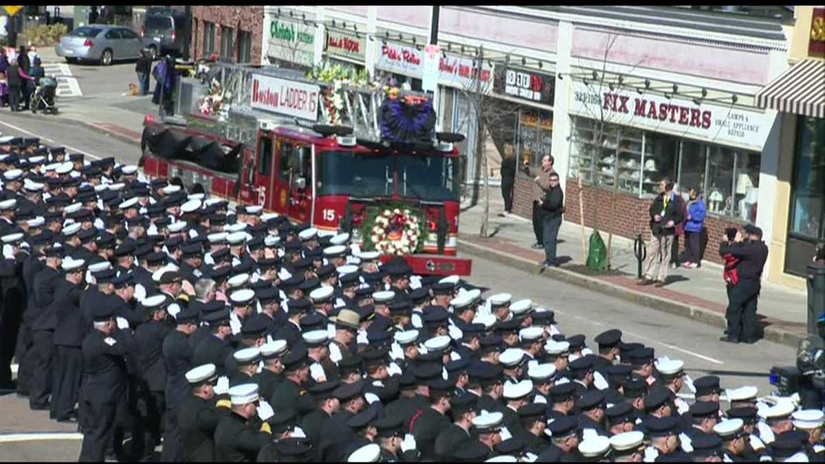 Photos: Mourners honor Boston firefighter Michael Kennedy