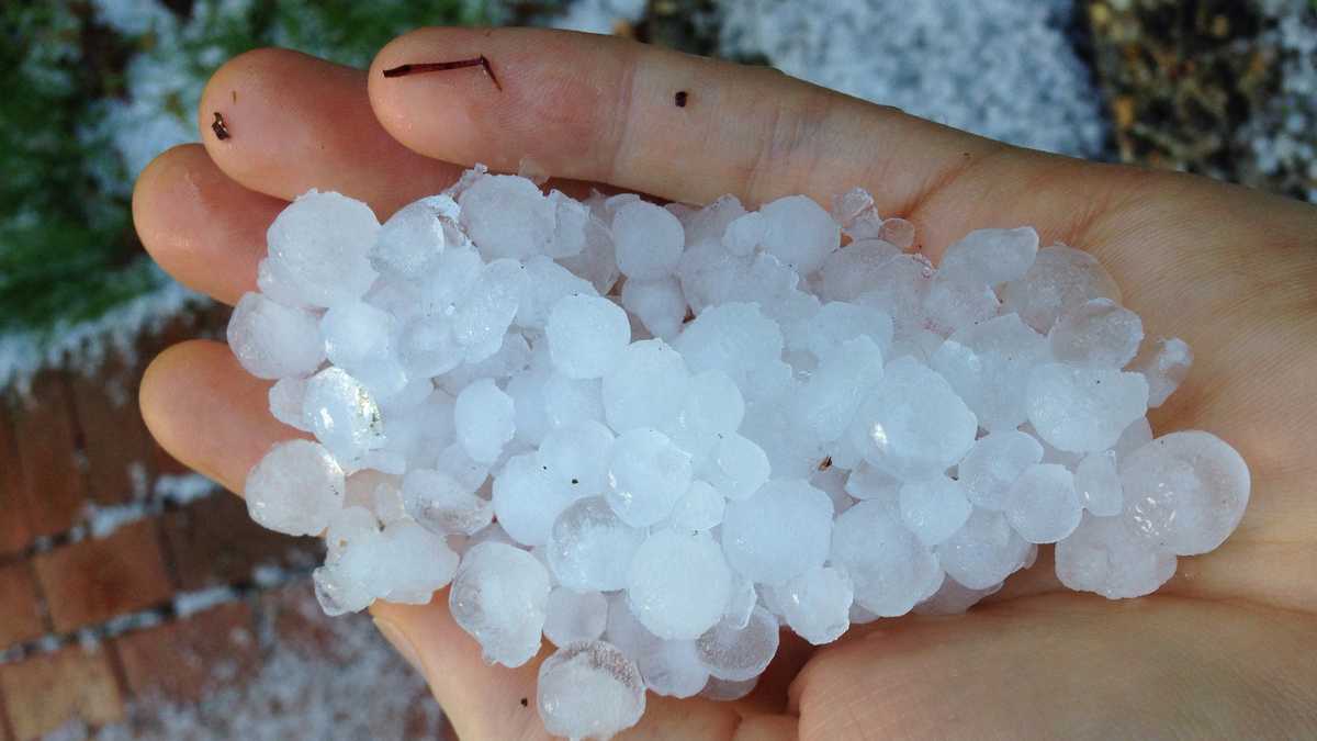Photos: Severe storm brings rain, hail
