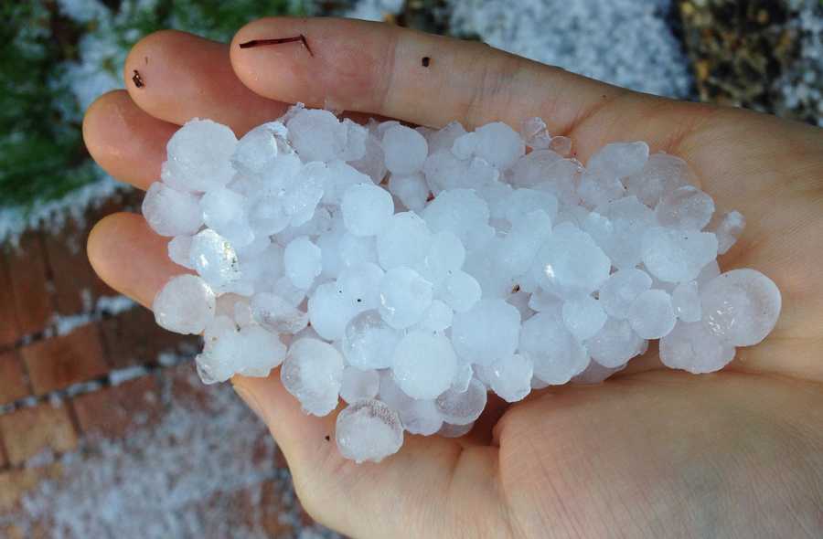 Photos: Severe storm brings rain, hail