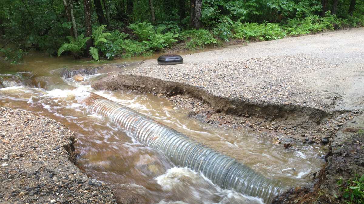 Photos: Winchester flooding washes out roads