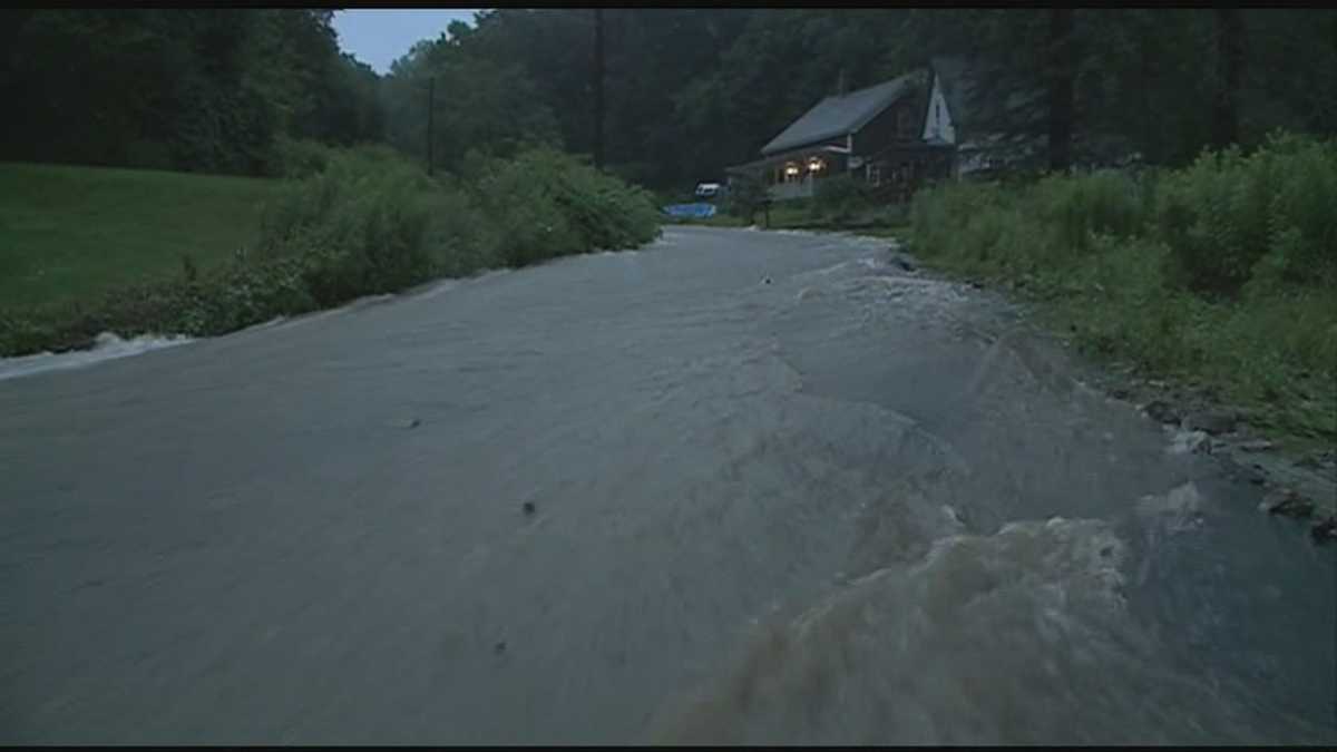 Photos: Winchester flooding washes out roads