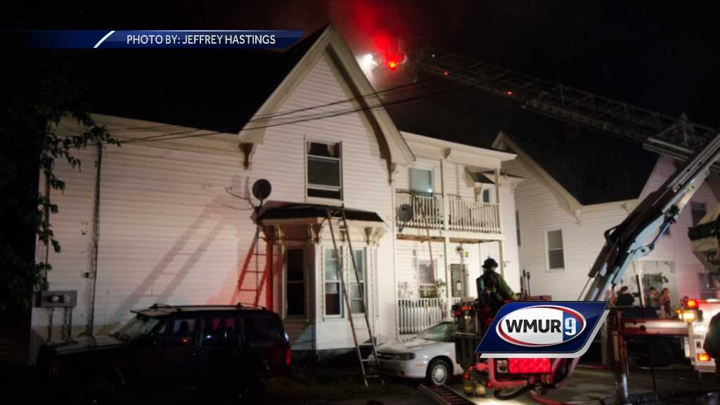 Lightning strikes Manchester home, sparks fire