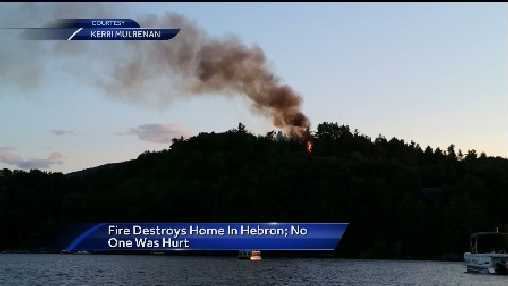 Fire destroys home in Hebron