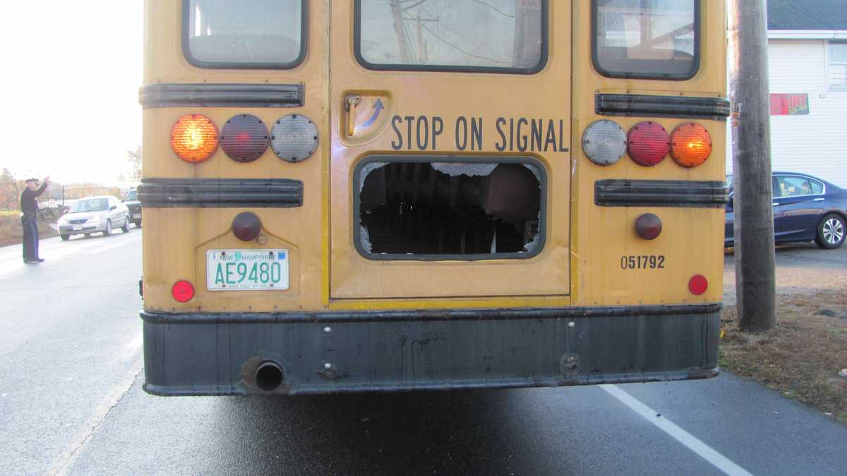 No one hurt in Hudson school bus crash