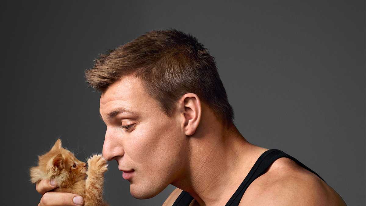 Rob Gronkowski poses for ESPN The Magazine