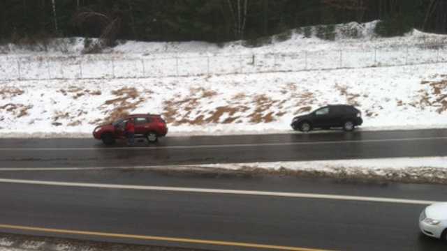 Images: Icy roads lead to dozens of accidents