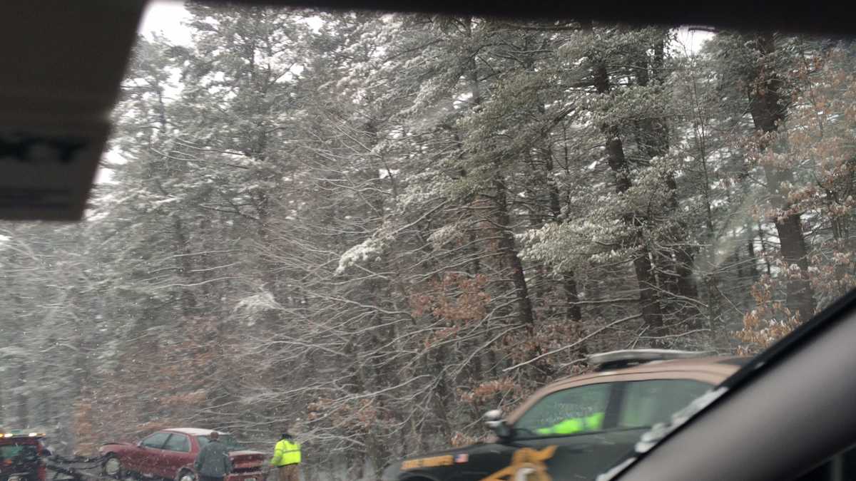 Images: Saturday's snow caused accidents