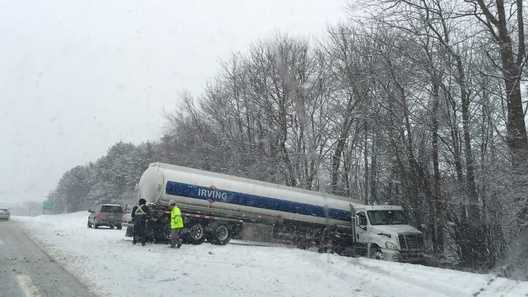 Images: Saturday's snow caused accidents