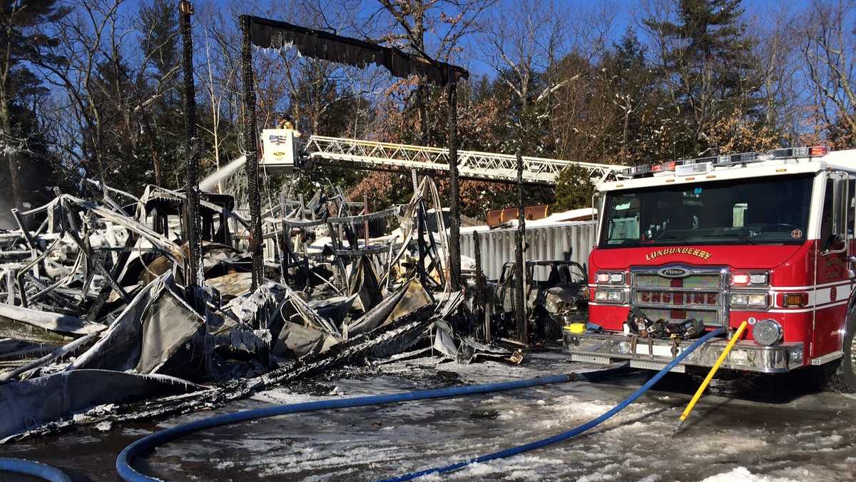 Images: Fire at Londonderry auto salvage yard