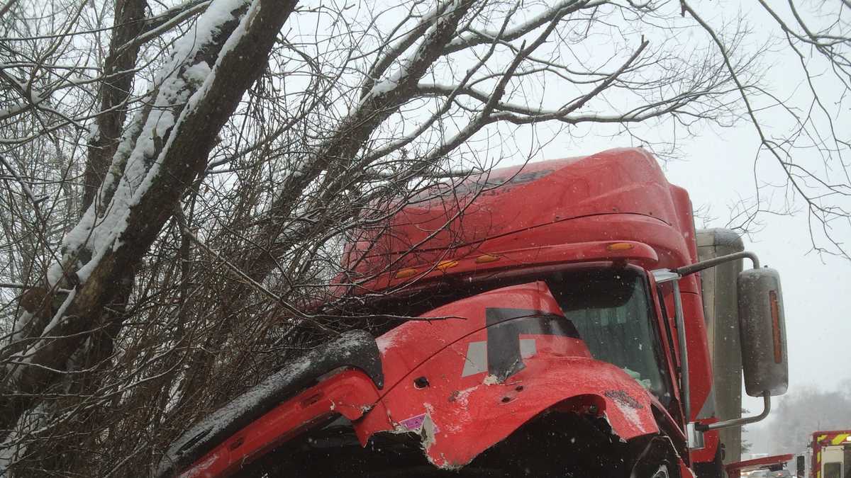Driver seriously injured after crash involving tractor-trailer
