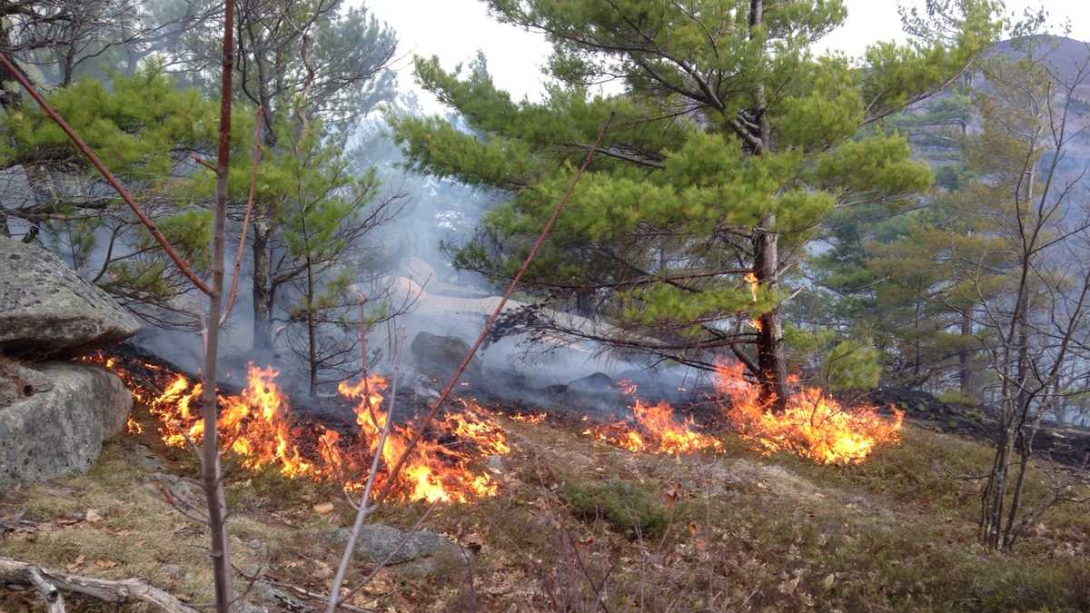 Images: Spring brush fires burn across New Hampshire