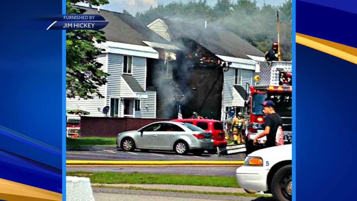 Crews battle 3-alarm fire in Laconia