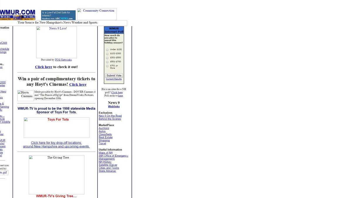 A look back at WMUR.com through the years