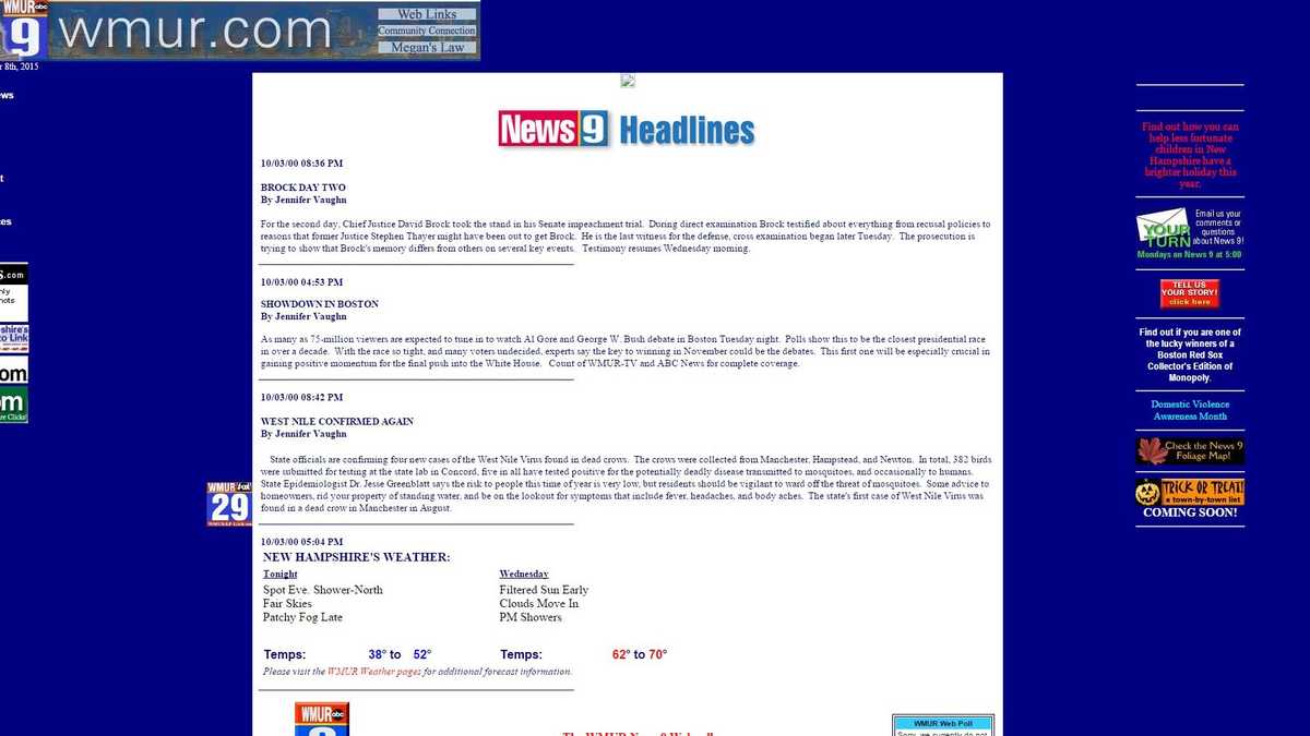 A look back at WMUR.com through the years