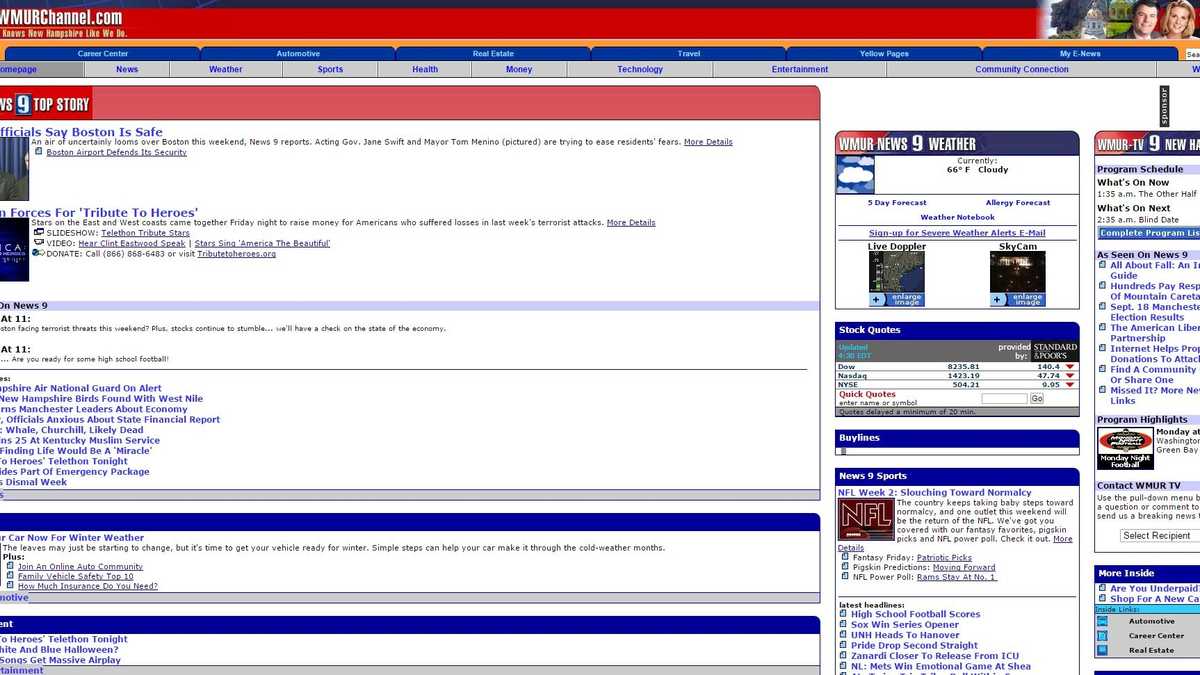 A look back at WMUR.com through the years
