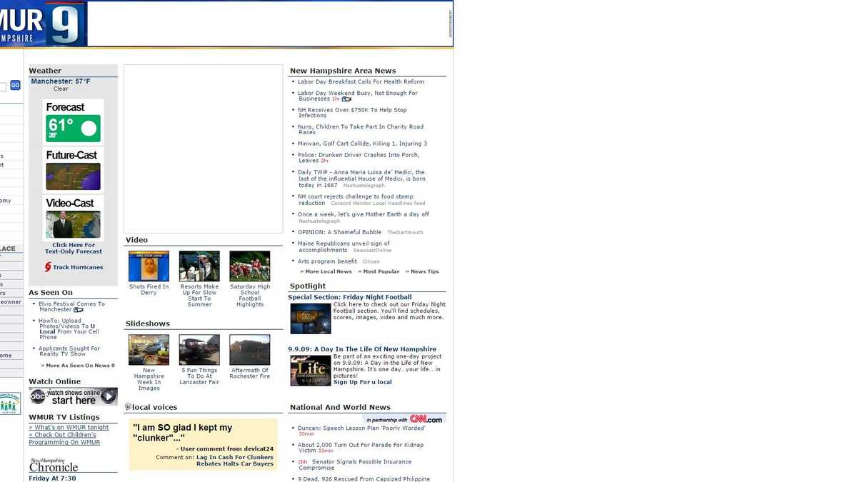 A look back at WMUR.com through the years