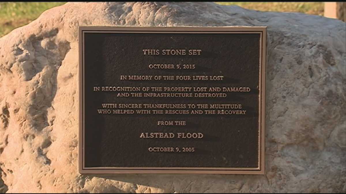 Victims of Alstead Flood remembered with plaque Saturday