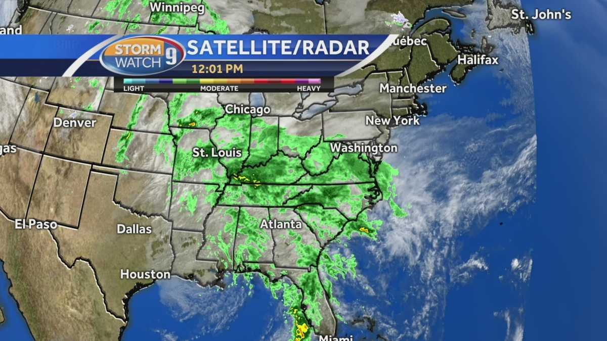 Heavy rain expected to move in