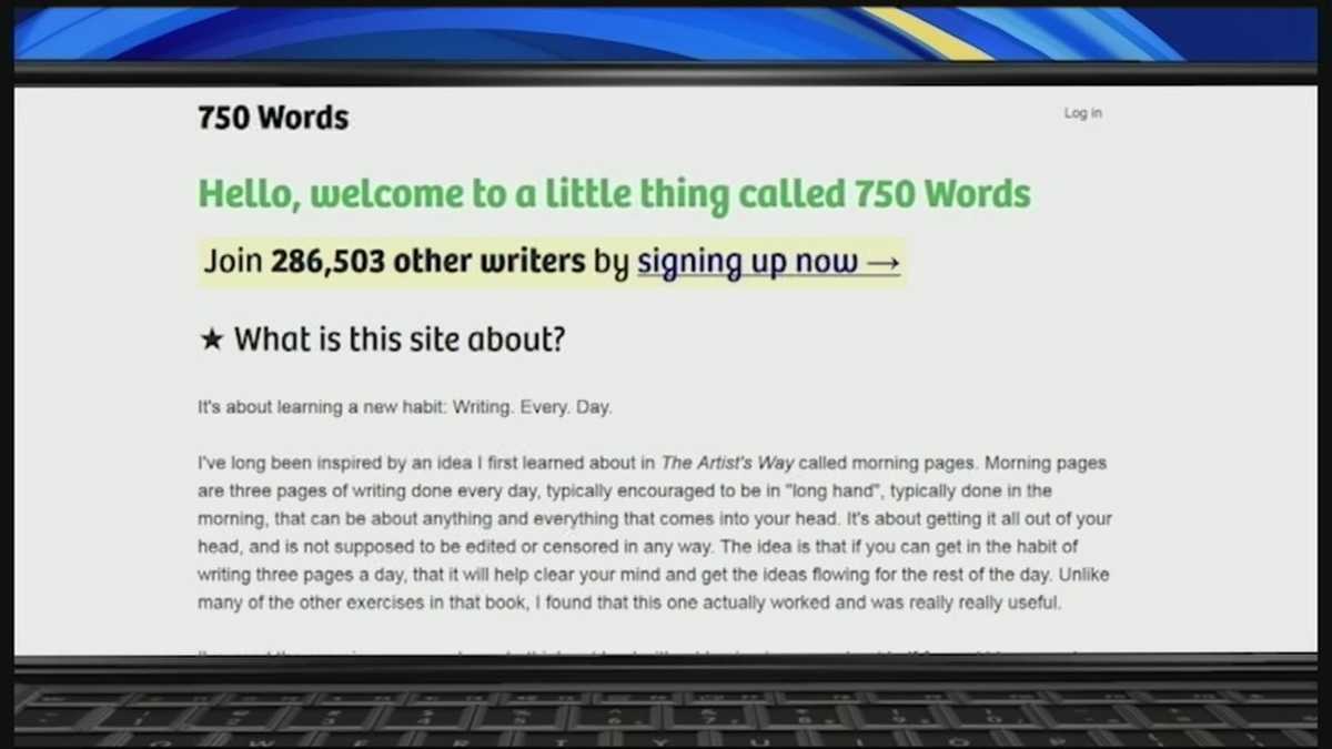 Tech Talk: 750 words website